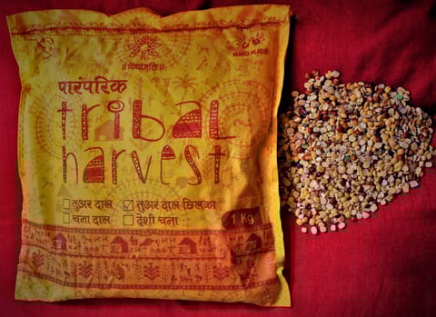 Arhar Dal / Toor Dal 1 kg / Tuar Dal - Paramparik Tribal Harvest